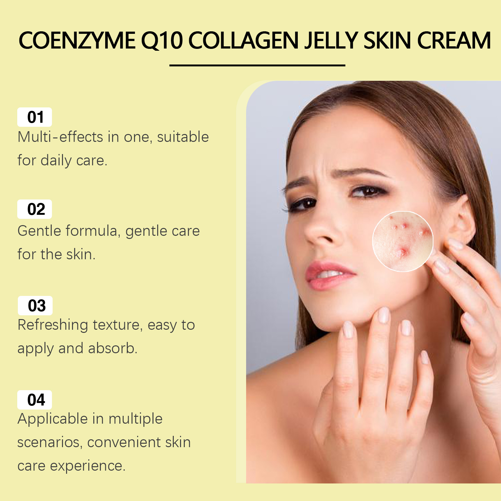 Coenzyme Q10 Collagen Repair Cream - Guangzhou Skin Care manufacturer ...